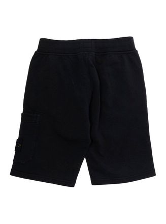 Stone Island Boys Bermuda Shorts Black Cotton