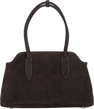 Estro & Luminara Femme, Sacs, Brun, Taille: ONE Size Saddle Shoulder Bag