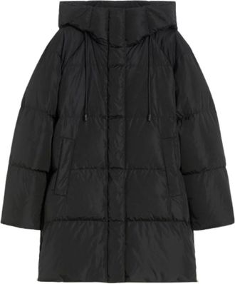 Max Mara Femme, Vestes, Noir, Taille: 36 FR Newbembo Midi Parka