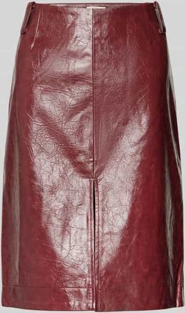 Baum Und Pferdgarten Knielanger Rock in Leder-Optik