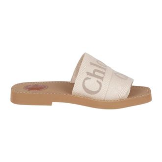 Chlo&eacute; Femme, Chaussures, Beige, Taille: 36 EU Woody Flat Mule