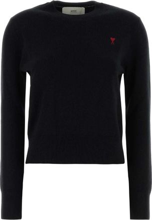Ami Femme, Pulls, Noir, Taille: 40 FR Pulls &agrave; col rond
