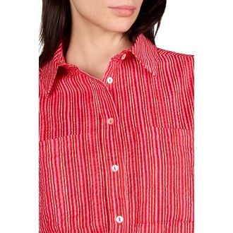 Garance Paris Chemise brod&eacute;e &agrave; manches courtes en coton
