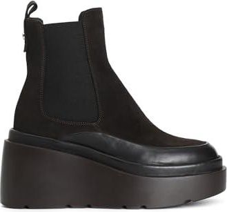 Caf&egrave;noir Bottines En Daim Pour Femme Avec Plateforme, Pour Femme, Couleur Marron, Taille 39