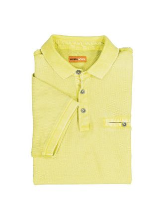 Emilio Adani Poloshirt Herren Polo-Shirt strukturiert, Gelb