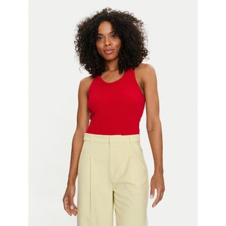 Pieces Top Anibi 17150269 Rot Regular Fit