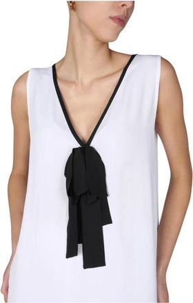 Fabiana Filippi Femme, Blouses et Chemises, Blanc, Taille: 36 FR Top en m&eacute;lange de soie