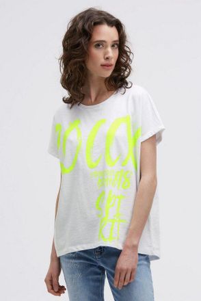 soccx Rundhalsshirt mit l&auml;ngerer R&uuml;ckenpartie