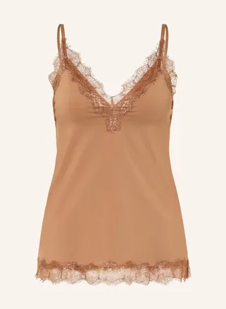 Rosemunde Top Billie Mit Spitze braun