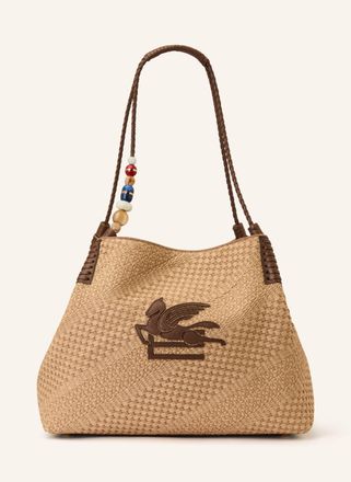 Etro Etro Shopper Libra Mit Schmuckperlen braun
