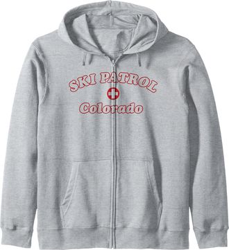 Trendy Apparel Ski Patrol Colorado Vintage Red Cross Kapuzenjacke