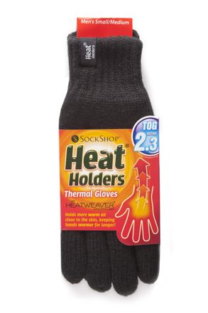 Heat Holders Neu! Mens W&auml;rmehalter Weaver Thermal Insulated Handschuhe (Large/Extra Large, Plain Black)