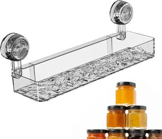 Generic Saugnapf Duschregal - Badezimmer Wandregal, multifunktionales Saugnapf Regal | Lagerst&auml;nder f&uuml;r Badezimmer mit Saugn&auml;pfen, rechteckigen Saugnapf Lager