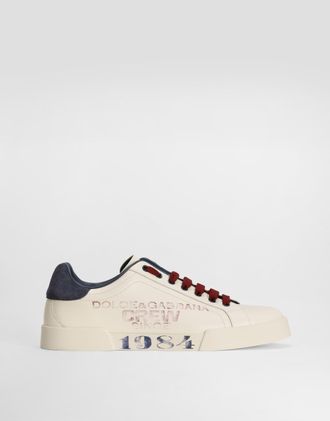Dolce & Gabbana Portofino Light Strobel Calfskin Sneakers - Mann Sneakers Multicolor 44.5