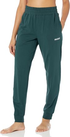 HUGO BOSS Damen Lounge-Hose mit verbundenen B&uuml;ndchen Sweatpants, Dunkles Moosgr&uuml;n, Large
