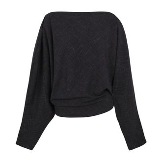 Cortana Nasa Top - - Knitwear - Damen - Schwarzk - S