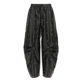 Rotate Rotate Birger Christensen, Femme, Pantalons, Noir, Taille: 40 FR Studded Cargo Pantalons