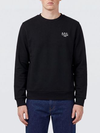 A.P.C. A. P.C. Sweatshirt &agrave; col rond en coton biologique avec logo contrastant