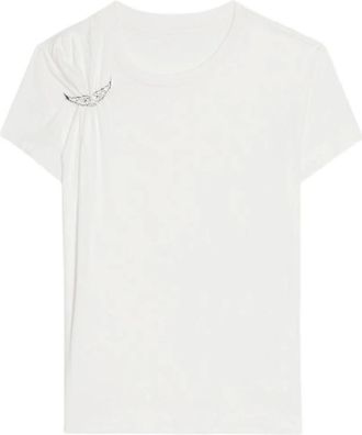 Zadig&Voltaire Femme, Tops, Blanc, Taille: 38 FR Suzan T-Shirt