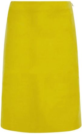 Ferragamo Femme, Jupes, Jaune, Taille: 36 FR Midi Skirt