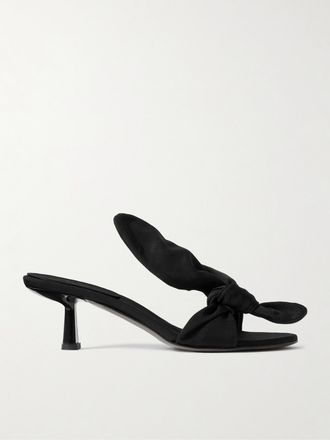 Neous Diana Mules Aus Ripsband Mit Schleife - Schwarz
