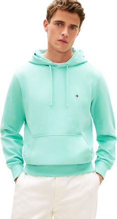 Tommy Hilfiger Herren Essential Terry Hoody Mw0mw37235 Kapuzenpullover, Blue (Arctic Aqua), XXL