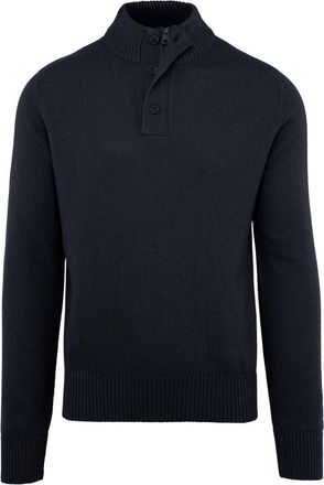 Bomboogie Homme, Pulls, Bleu, Taille: 3XL Pull Col Montant en Laine M&eacute;rinos