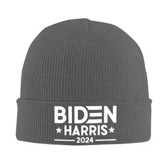 Generic Bonnet en Tricot Biden Harris 2024 Biden 2024 Kamala Harris Classique Bonnets Mode Bonnet Hiver pour Femme lescalade Sport