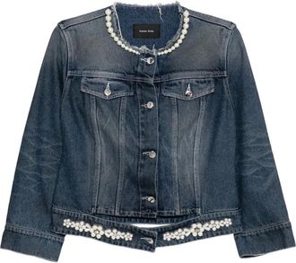 Simone Rocha veste Turbo en jean - Bleu