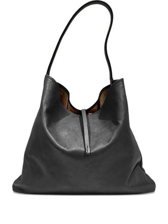 Bonastre sac port&eacute; &eacute;paule &agrave; rabat - Noir