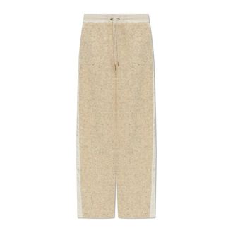Moncler Femme, Pantalons, Beige, Taille: 38 FR Pantalon large