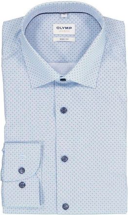 Olymp Herren Hemden blau gemustert