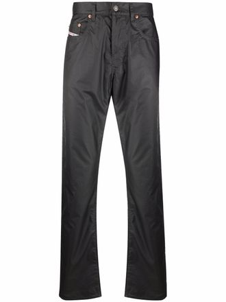Diesel pantalon DXD-22-P07 &agrave; effet enduit - Noir