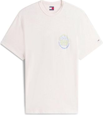 Tommy Hilfiger Strickshirt aus Baumwolle mit gummiertem Label-Print in