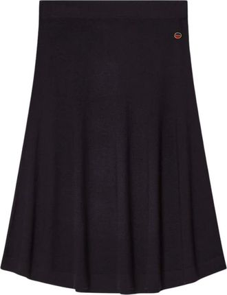 Busnel Femme, Jupes, Bleu, Taille: 36 FR Maja Knitted Wool Midi Skirt