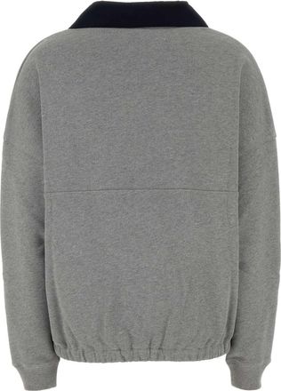 Loewe Cotton-Jersey Pullover Sweatshirt - Gray