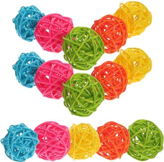 Pretyzoom Satz Nat&uuml;rliche Rattankugeln Aromatherapie Vasenf&uuml;ller Rattan Dekoration f&uuml;r Selbstgemacht Bastelprojekte und Wohnraumduft