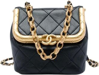 Chanel Sac bandouli&egrave;re matelass&eacute; en cuir dagneau Pre-owned - Femme - Pre-owned - Noir - Taille: ONE Size