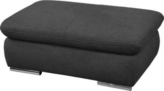 Sit&more home24 Polsterhocker Glenaire 100 x 40 x 67cm Schwarz/Schwarz