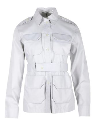 Victoria Beckham chemise &agrave; taille ceintur&eacute;e - Gris