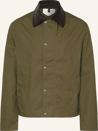 Arket Arket Jacke Im Materialmix gruen
