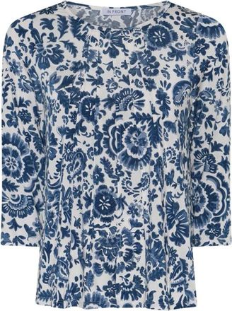 In Front IN Front, Femme, Blouses et Chemises, Bleu, Taille: 42 FR Blouse