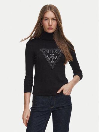 Guess Rollkragenpullover W6BR54 Z1455 Schwarz Regular Fit