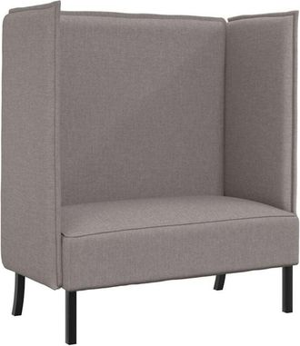 vidaXL Hoher R&uuml;cken Sofa Taupe 109 x 56 x 121 cm Stoff Vidaxl