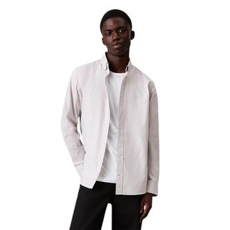 Calvin Klein Oxford Hemd - - Shirts - Herren - Beige - L