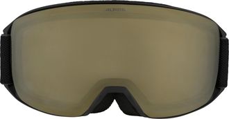 Alpina NAKISKA Q-LITE - verspiegelte, kontrastverst&auml;rkende OTG Skibrille mit 100% UV-Schutz f&uuml;r Erwachsene - black matt - one size