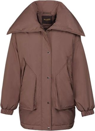 Moorer Femme, Vestes, Brun, Taille: 40 FR Numana-Stp Parka