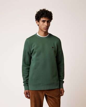 Faguo Sweat col rond vert for&ecirc;t