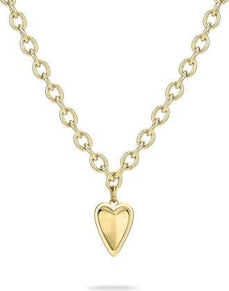 Liebeskind BERLIN Necklace - Halskette aus Edelstahl - IP Gold - Ankerkette verstellbar bis 50 cm - wasserfest & hautfreundlich