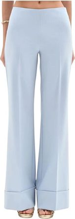 Rinascimento Femme, Pantalons, Bleu, Taille: 44 FR Pantalon palazzo